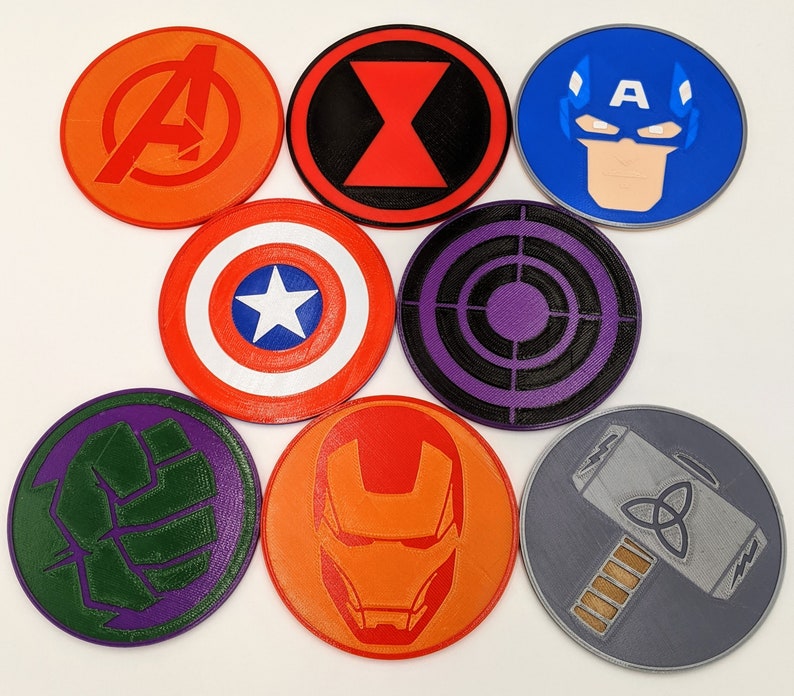 Marvel Themed Coasters - Etsy UK