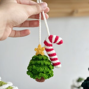 Bundle 5in1 Christmas Ornaments Car Hanging Crochet Pattern, Amigurumi ...