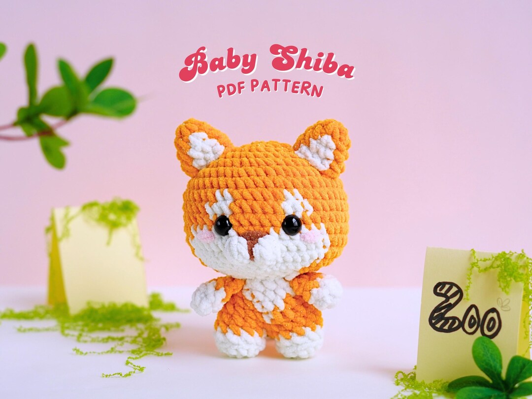 Baby Shiba Crochet Pattern, Stuffed Animal Crochet Pattern, Amigurumi ...