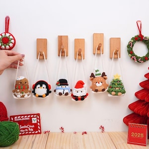 Christmas Amigurumi Bundle, Christmas Crochet Patterns, Car Hanging ...
