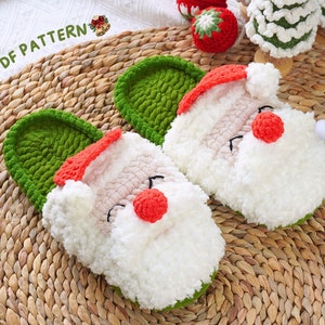 Children Christmas Slippers Crochet Pattern Bundle, Merry Christmas ...