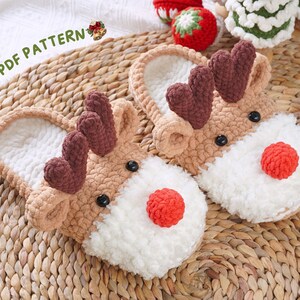 Children Christmas Slippers Crochet Pattern Bundle, Merry Christmas ...