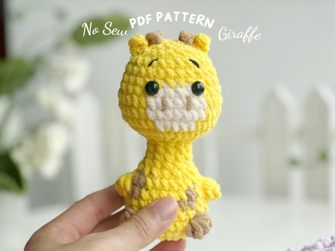 Giraffe No Sew Crochet Pattern, No Sew Amigurumi Crochet Patterns ...