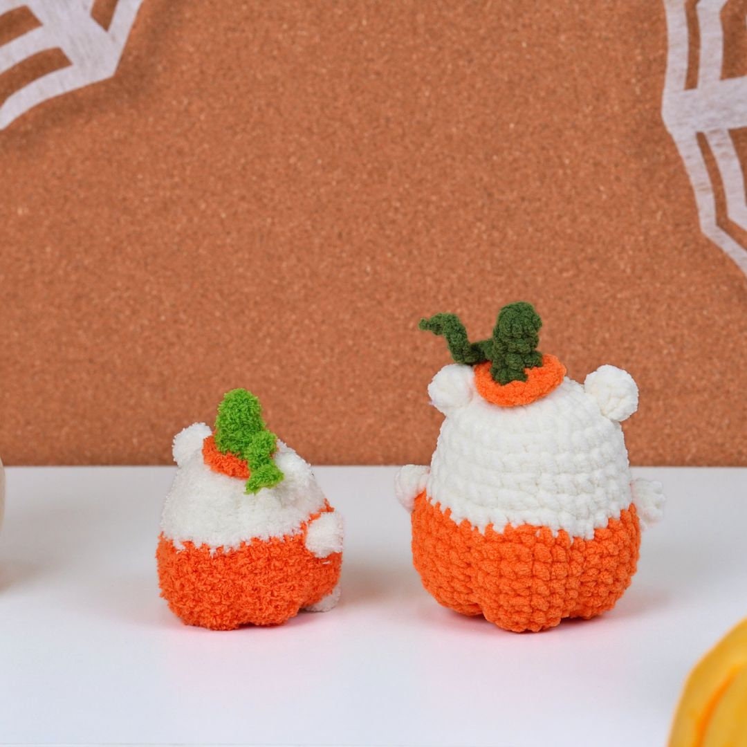 Pumpkin Bear Crochet Pattern, Halloween Polar Bear No Sew Crochet ...