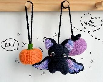Pumpkin Crochet Pattern, Ghost Crochet Pattern, Halloween Crochet ...
