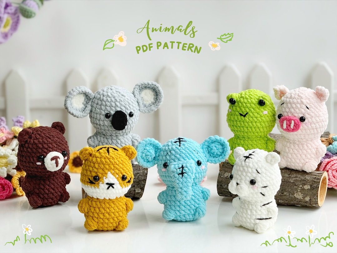 Bundle 7IN1 No Sew Crochet Pattern, No Sew Amigurumi Crochet Patterns ...