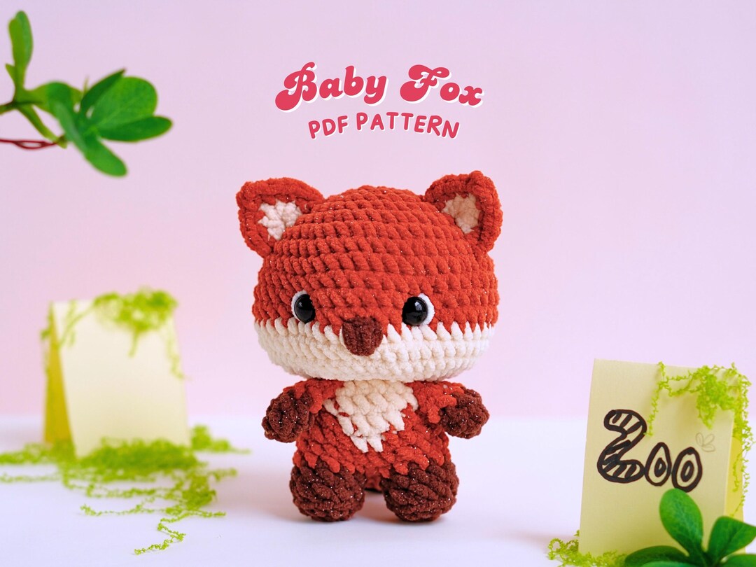 Baby Fox Crochet Pattern, Stuffed Animal Crochet Pattern, Amigurumi ...