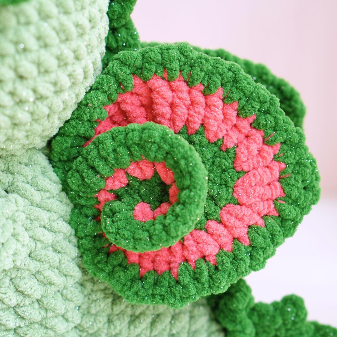 Begonia Leaf Dragon Crochet Pattern, Amigurumi Crochet Pattern, Dragon ...