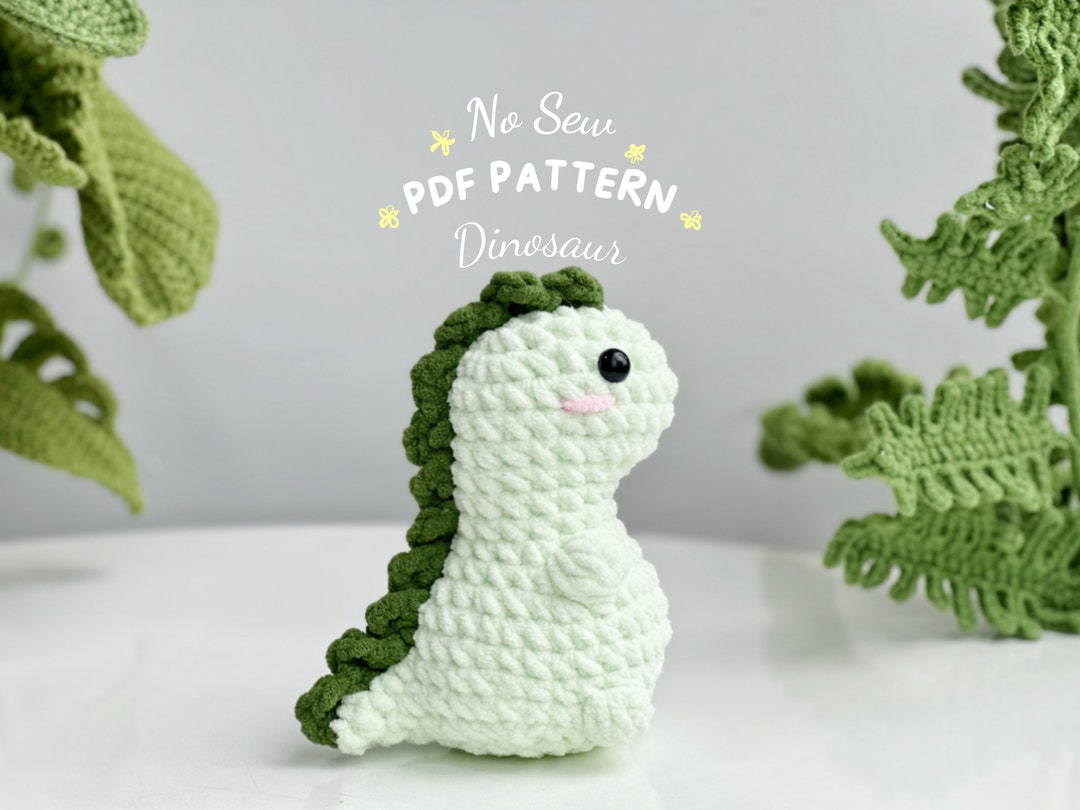Tyrannosaurus Dinosaur No Sew Crochet Pattern Dinosaur Jurassic World ...