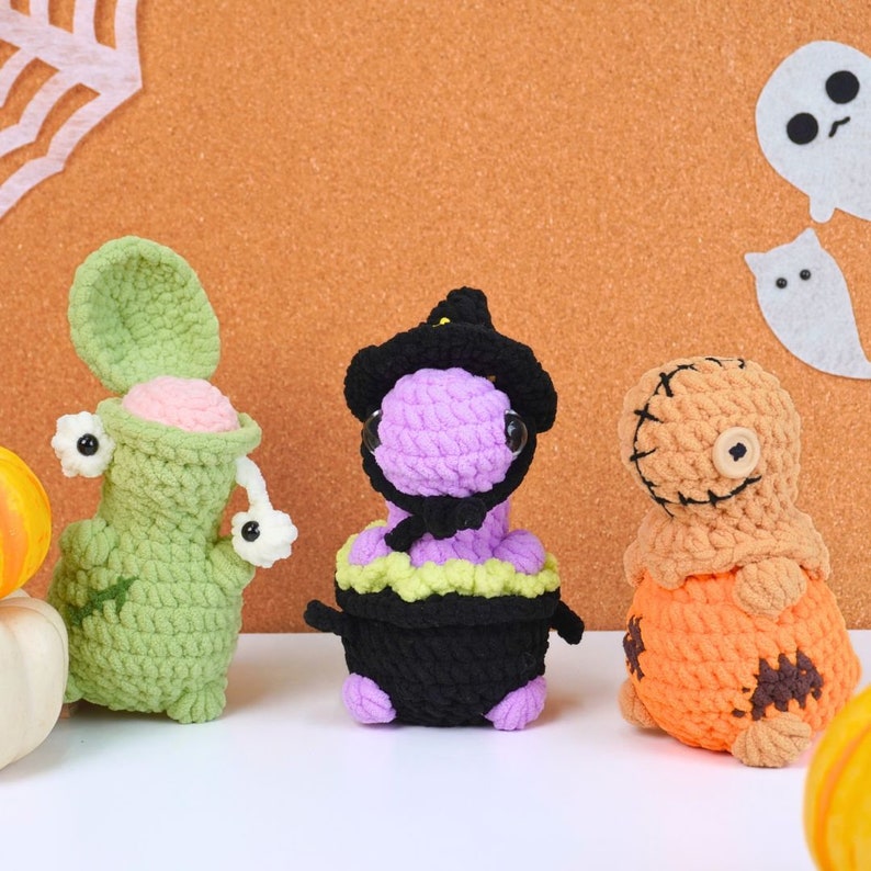 Set 19 Halloween Crochet Pattern, Bundle Halloween Crochet Patterns ...