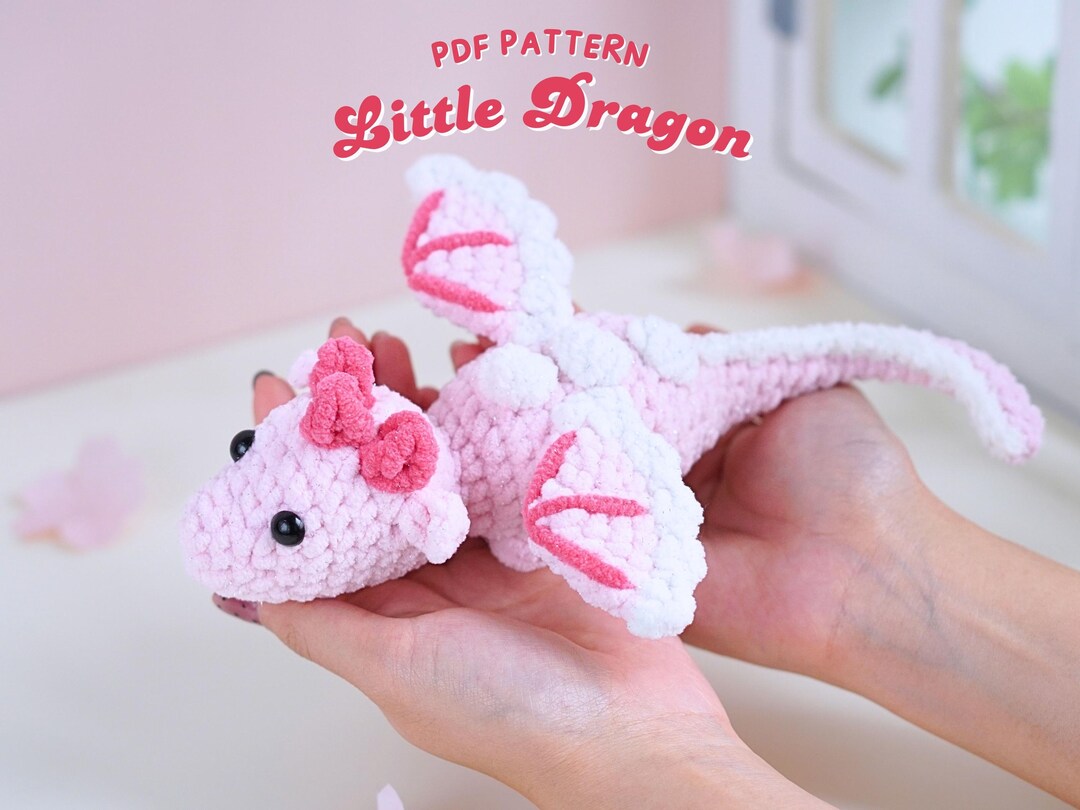 Little Dragon Crochet Pattern, Amigurumi Crochet Pattern, Dragon ...