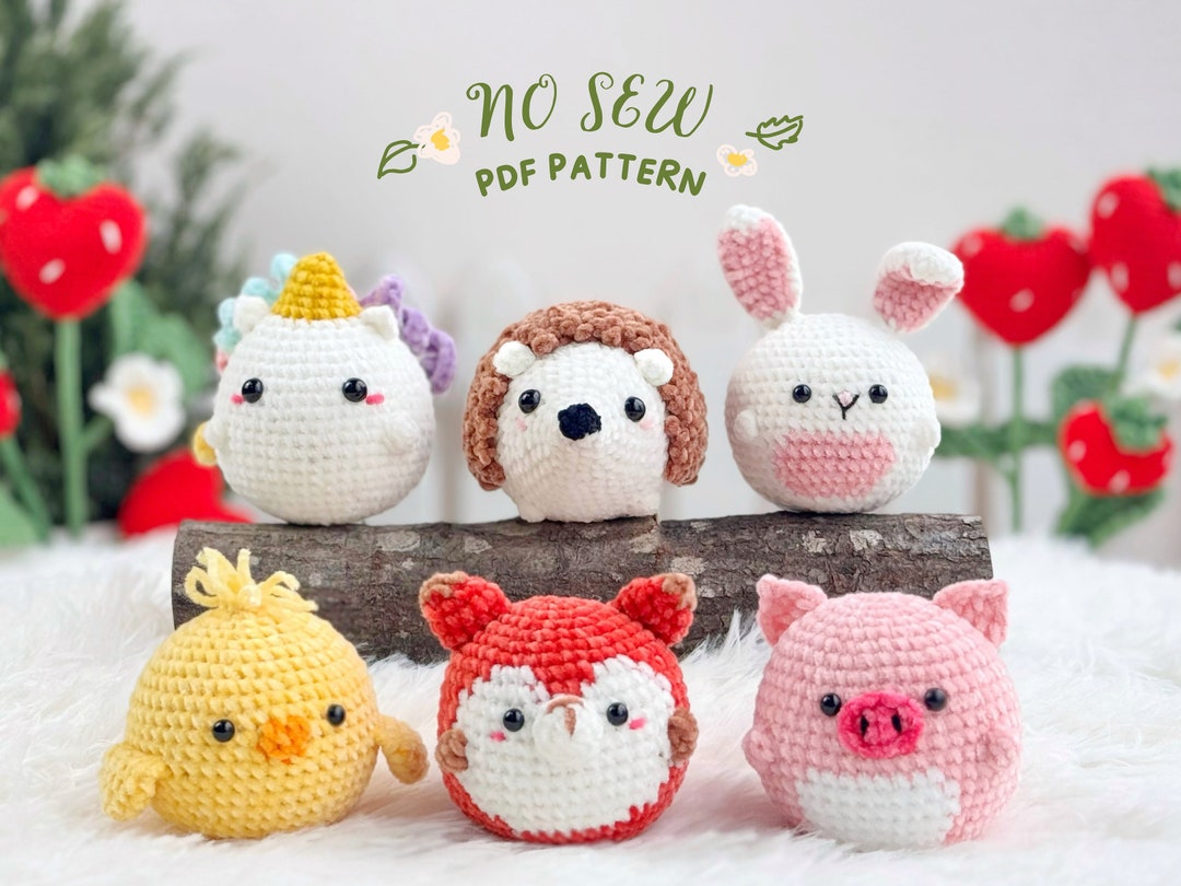 No Sew Amigurumi Crochet Pattern No Sew Crochet Fox Pattern