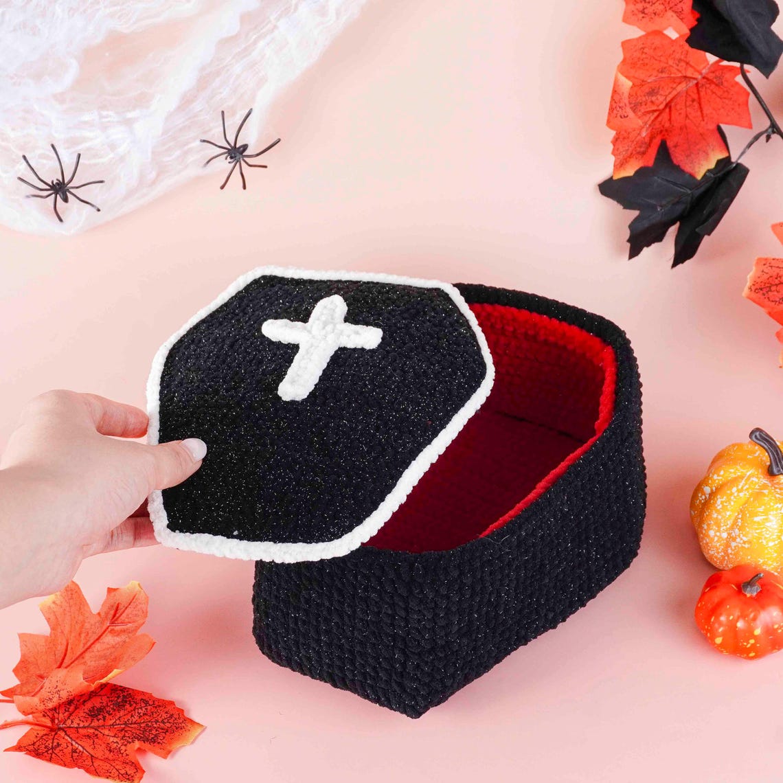 Halloween Coffin Crochet Pattern, Halloween Crochet Pattern, Coffin ...