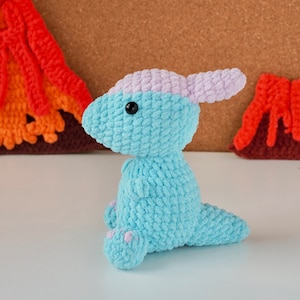 Parasaurolophus No Sew Crochet Pattern, Dinosaur No Sew Pattern, No Sew ...