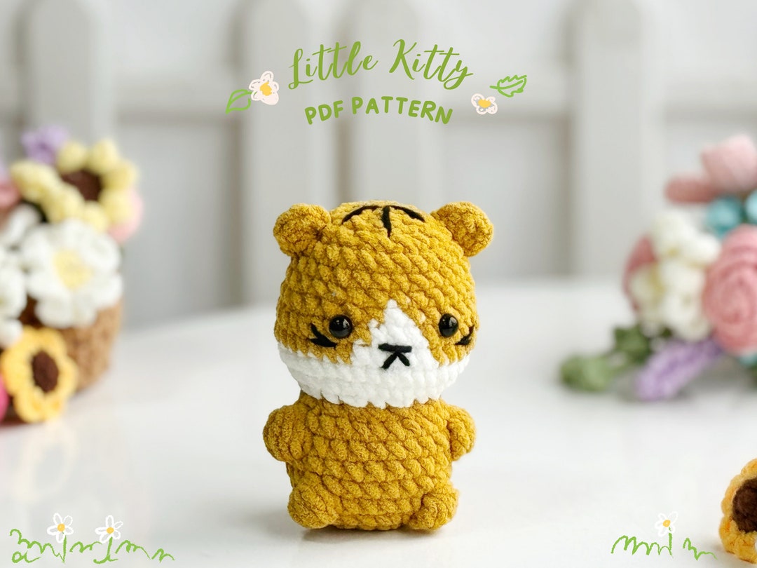 Cat No Sew Crochet Pattern, No Sew Amigurumi Crochet Patterns, Crochet ...