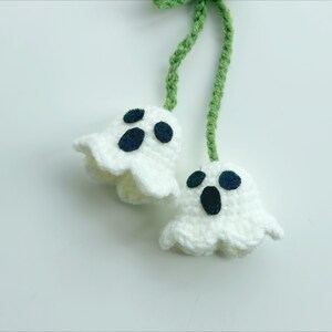 Halloween Ghost Car Hanging, Ghost Crochet Pattern, Halloween Crochet ...