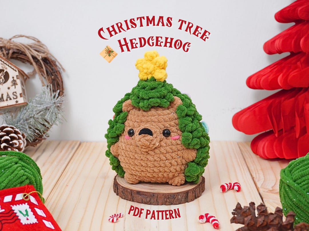 Christmas Tree Hedgehog Crochet Pattern, Christmas Hedgehog Patterns ...