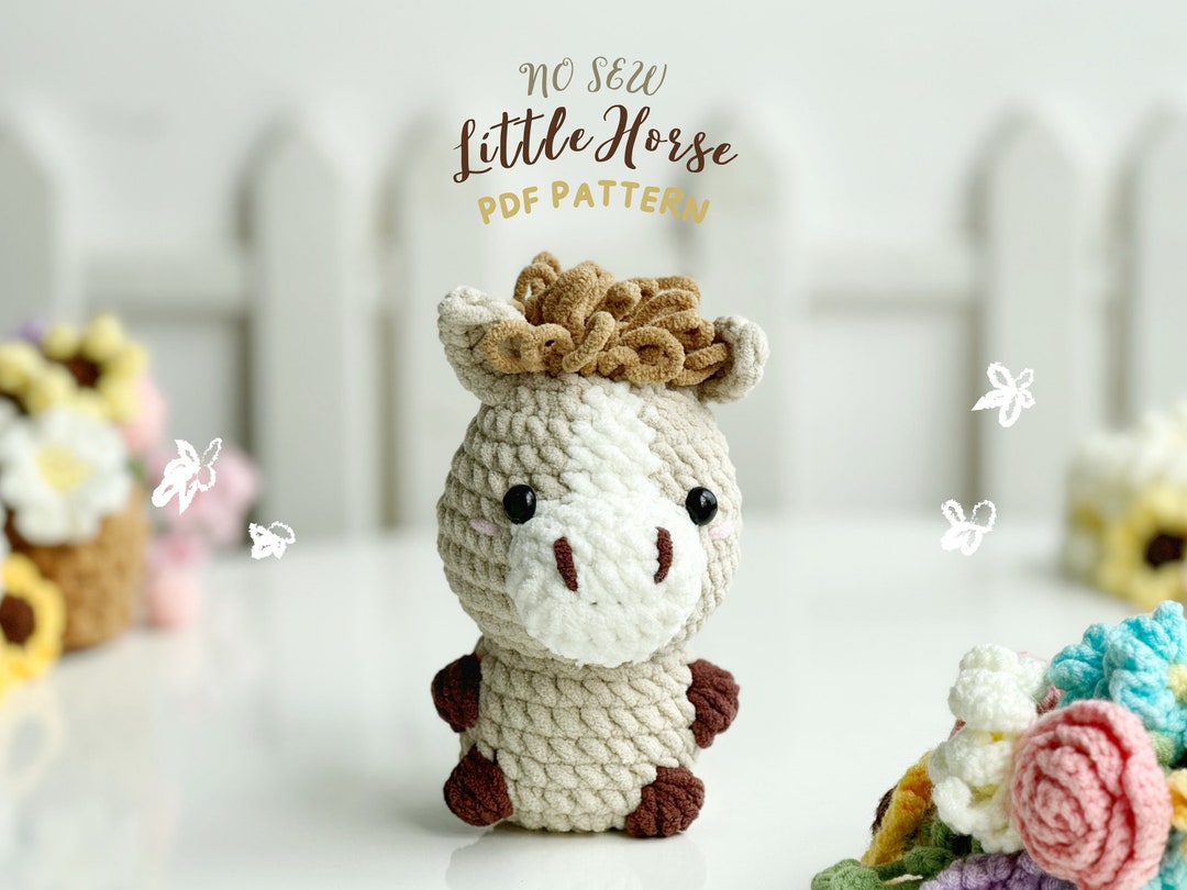 Horse No Sew Crochet Pattern, No Sew Amigurumi Crochet Patterns ...