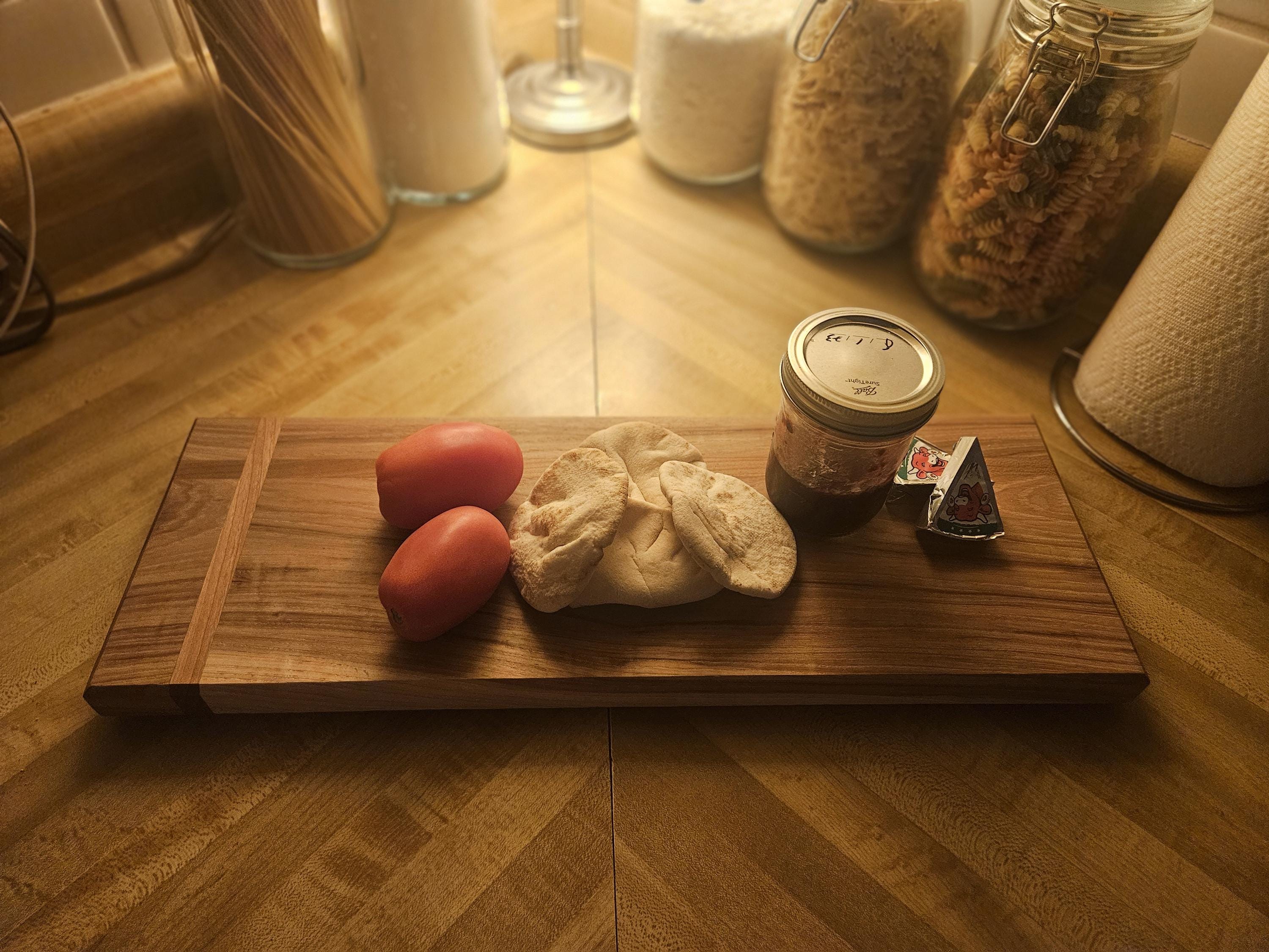 Handcrafted Hickory and Cherry Charcuterie Board Rustic Serving Platter ...