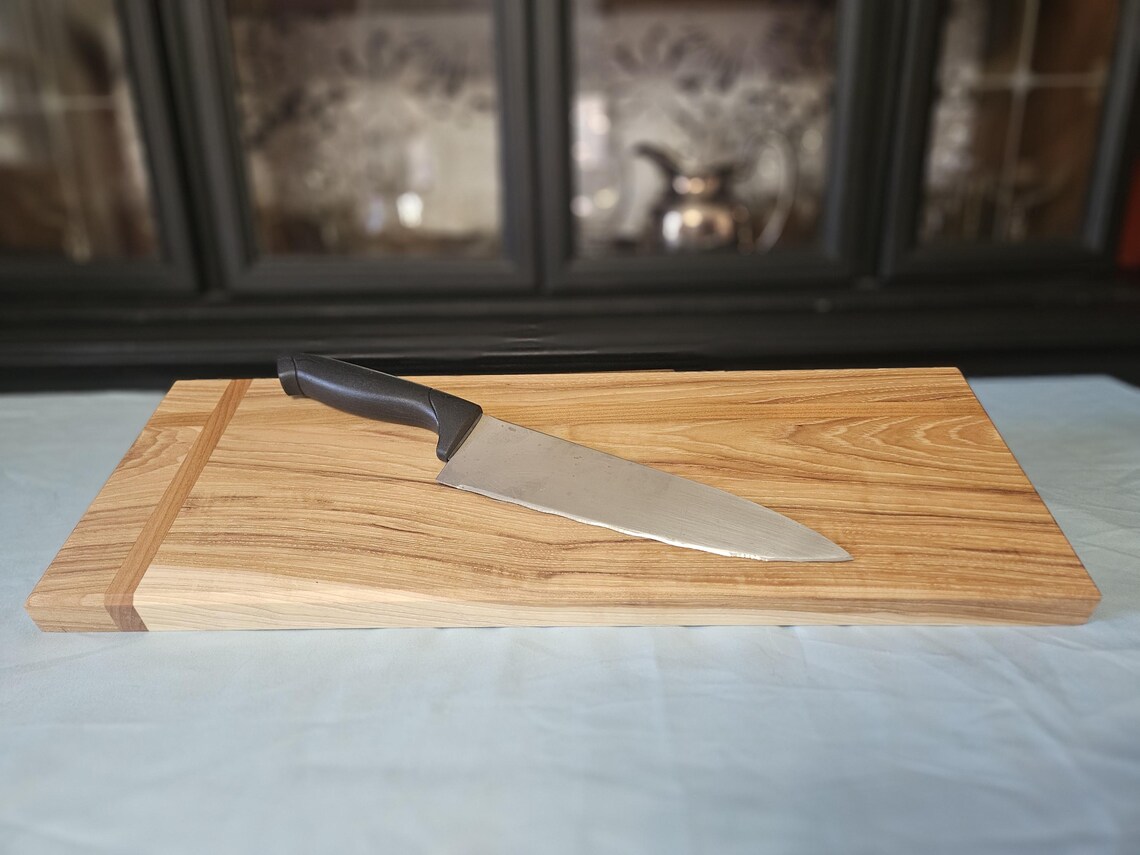 Handcrafted Hickory and Cherry Charcuterie Board Rustic Serving Platter ...
