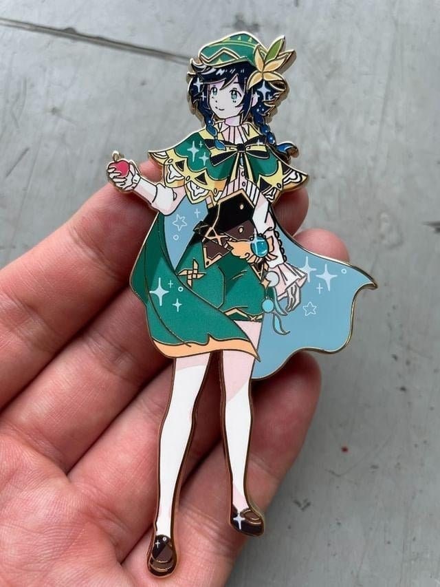 Venti 4" Fullbody Enamel Pin LE75 - Etsy