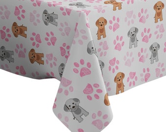 Dog Paw Print Tablecloth - Etsy