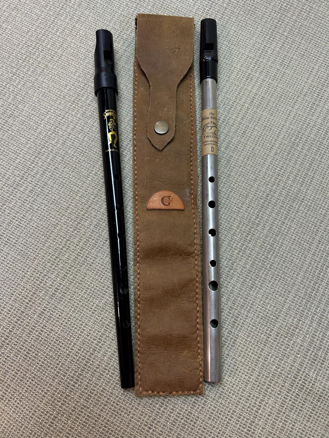 Soft Brown Leather Penny Whistle Case - Etsy