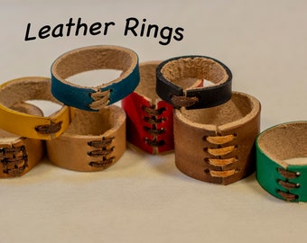 Leather Rings | Etsy