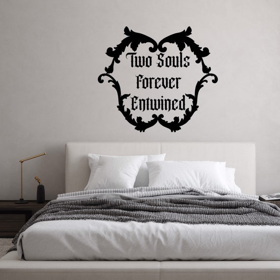 Two Souls Forever Entwined Filigree Baroque Frame Vinyl Decal - Etsy