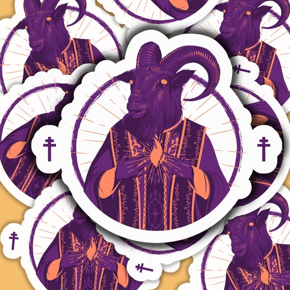 Electronics & Accessories Baphomet Devil Ram Goat Laminate Sticker ...