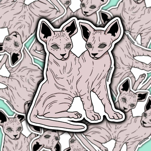 Two Headed Cat - Etsy