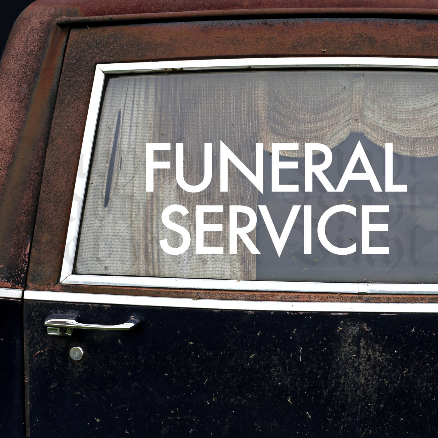 Funeral Service Hearse Vinyl Decal Sticker / Goth Alternative - Etsy