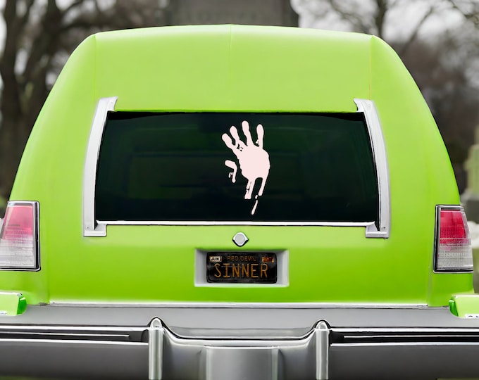 Bloody Smeared Handprint Vinyl Decal Sticker / Goth Alternative Gothic ...