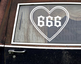 Route 666 Decal666 Vinyl Decal Sticker Yeti Tumbler Cooler - Etsy