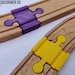 Wooden Train Track Big Double Build Plate Compatible With Duplo ...