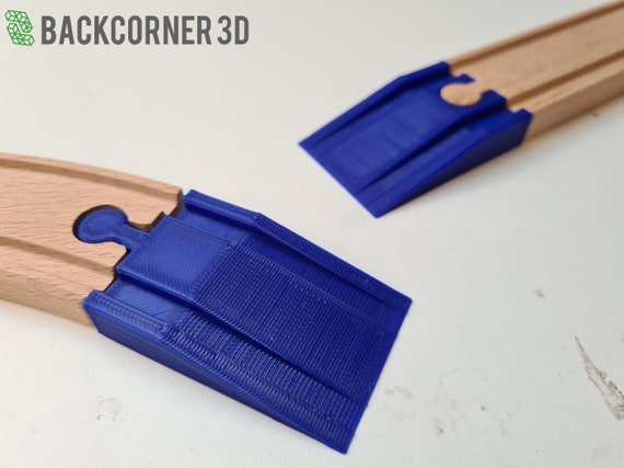 Wooden Train Track End Rail Slope / Wooden Train Connector / | Etsy