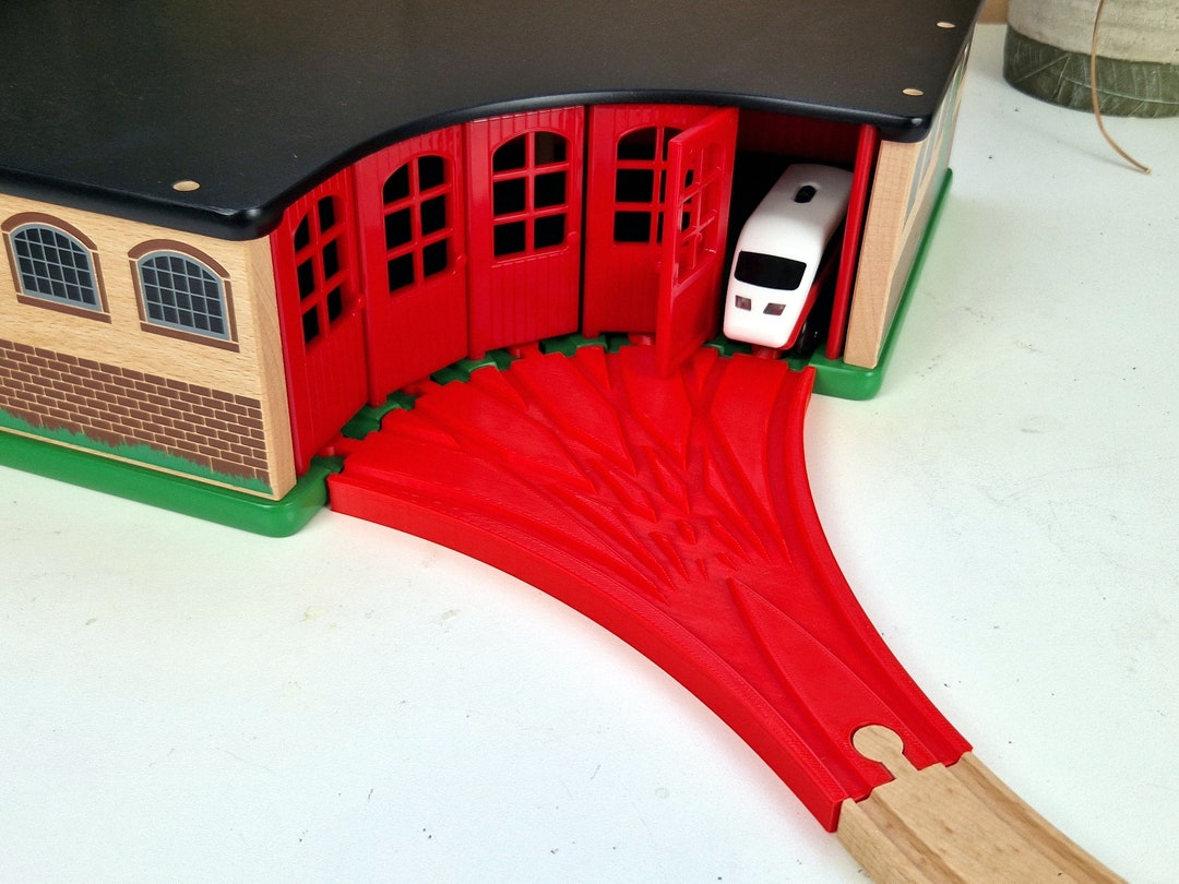 Wooden Train Track Roadhouse Switch / Wooden Train Connector / Brio ...