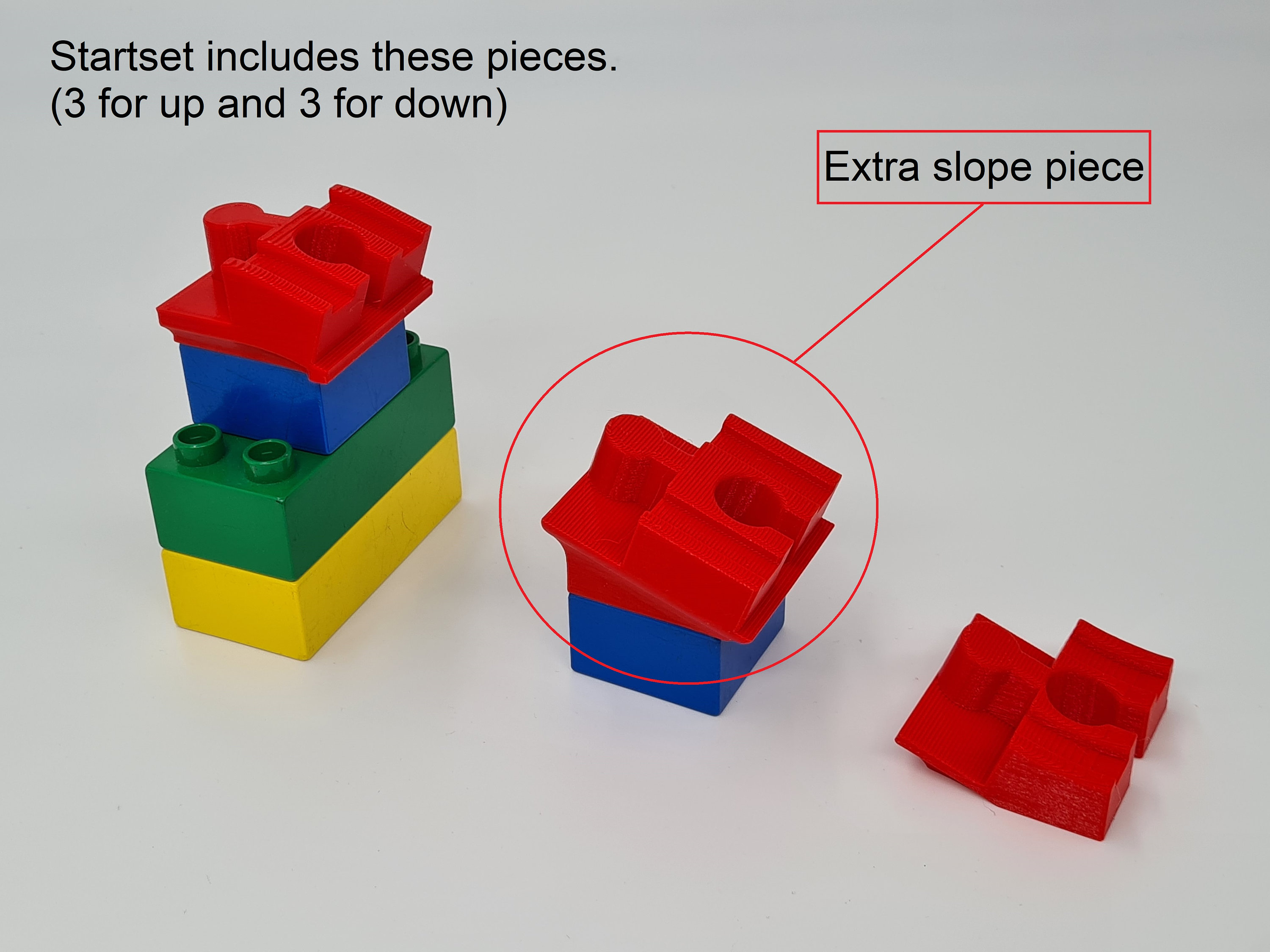 Wooden Train Track Slope Set Compatible With Duplo / Brio - Etsy