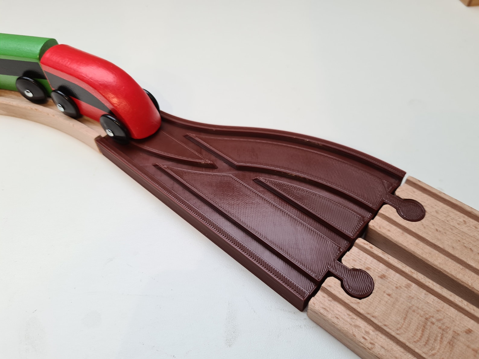 Wooden Train Track Parallel Switch G1 F1 / Wooden Train Switch / Brio ...