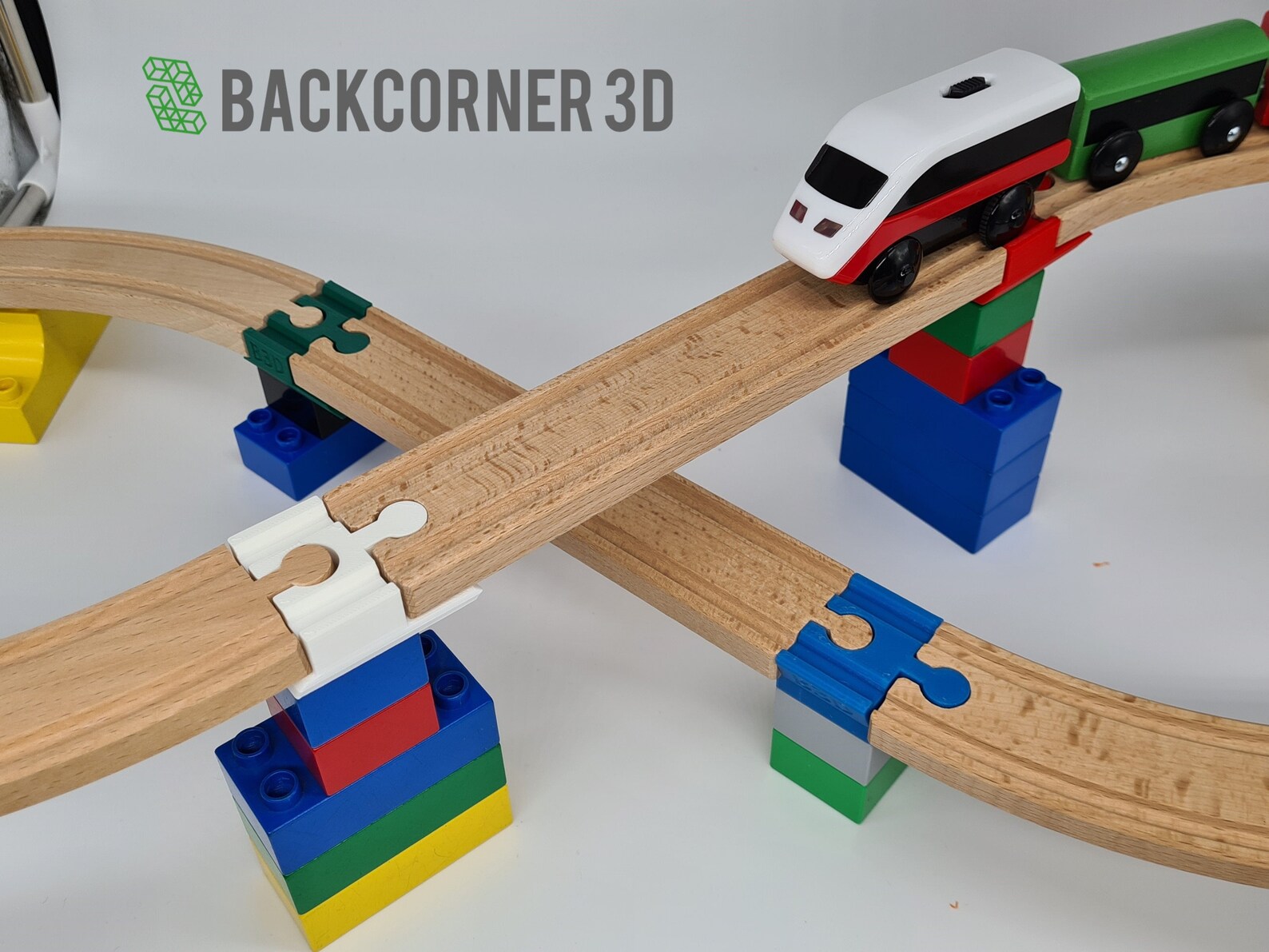 Wooden Train Track Adapter Compatible With Duplo / Brio Extension ...