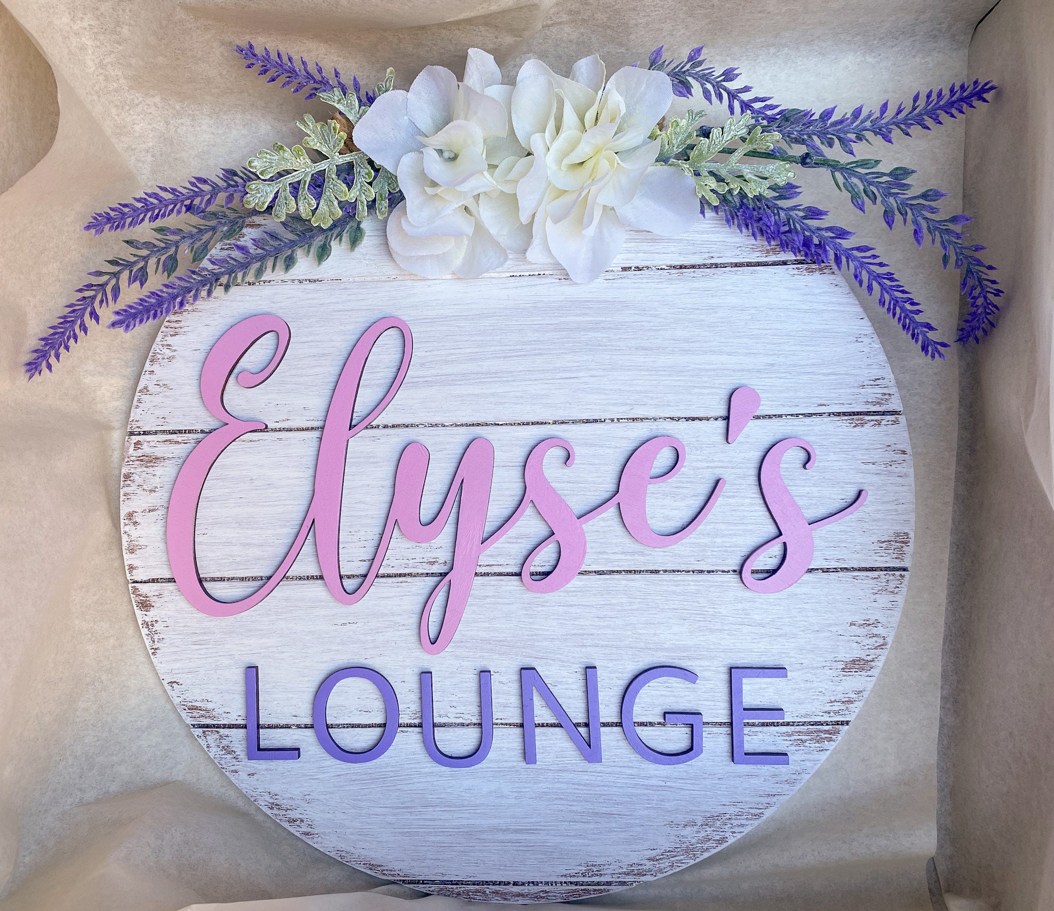 Personalized Girls Bedroom Door Wooden Name Sign Ship Lap Kids Room ...