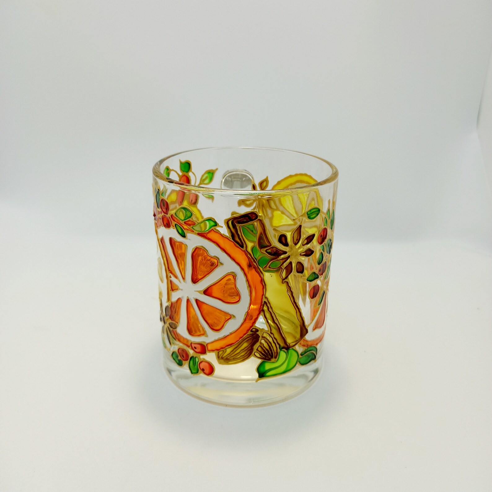 Stained Glass Cup 11 1/3 oz 300ml Lemon Mug Glass Coffee | Etsy