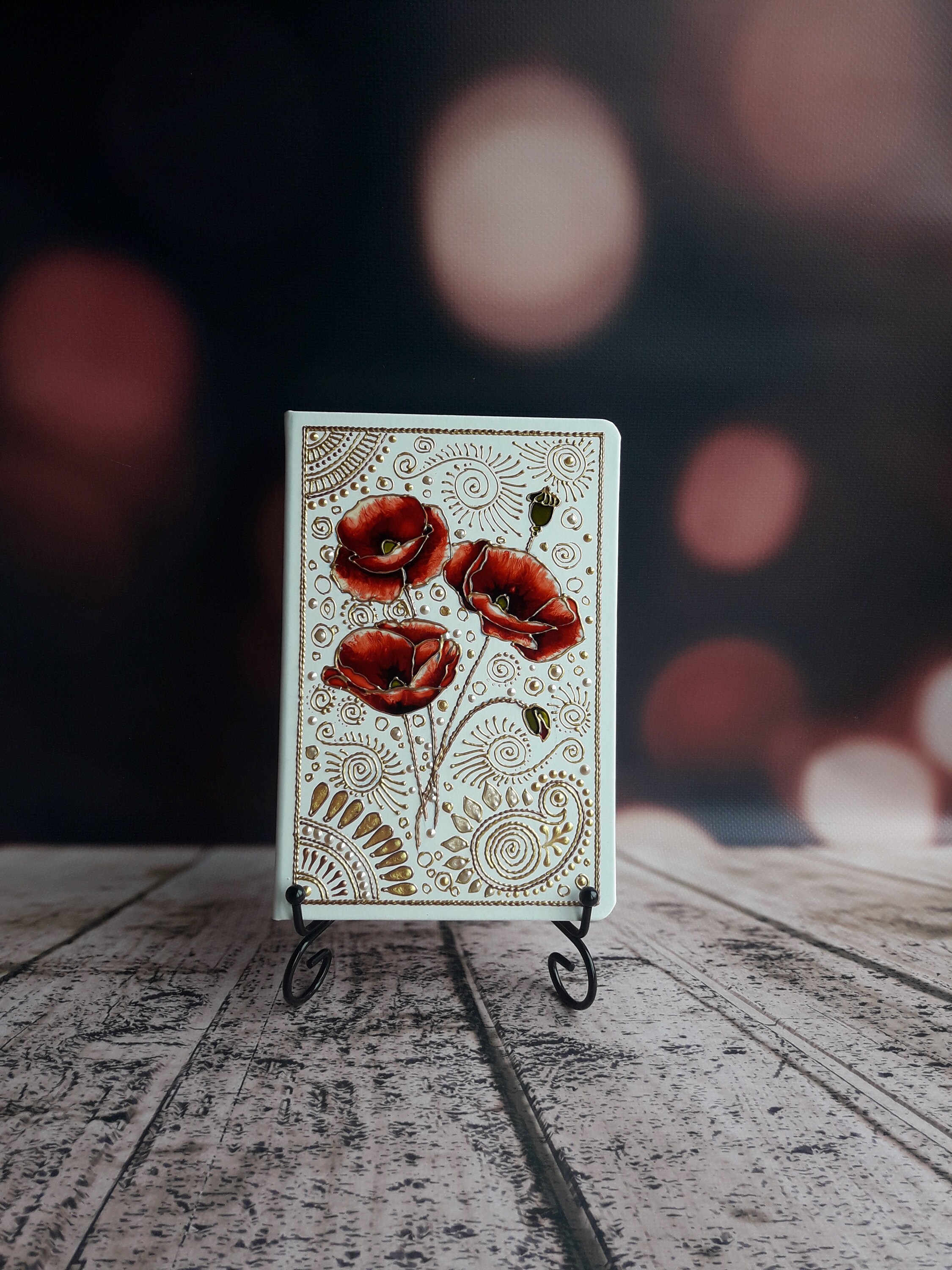 Notebook A5. White Journal diary. Personalized notepad. | Etsy