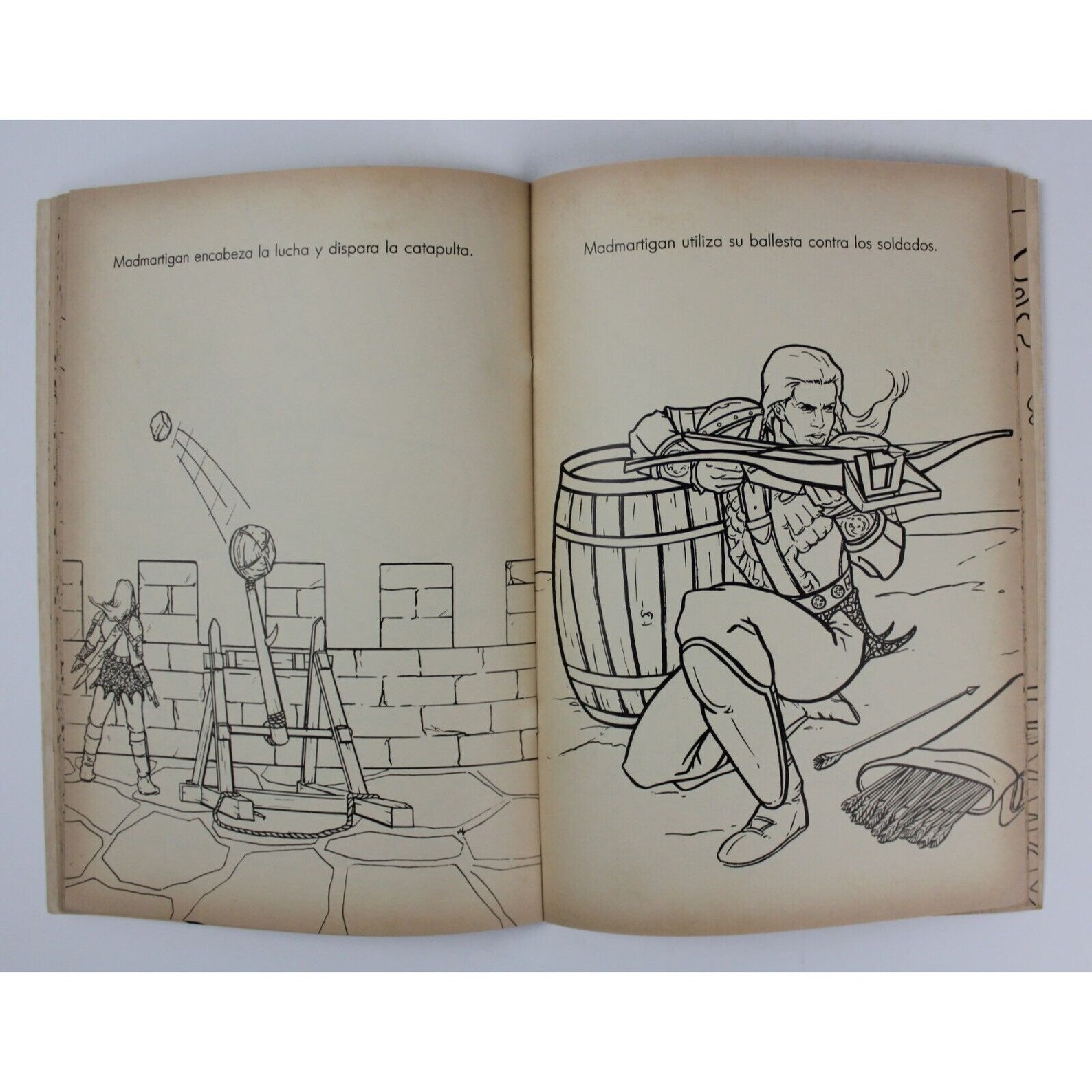 1988 WILLOW Movie Coloring Book Softcover Spanish Vintage Item 11" X 7. ...