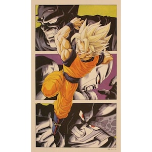 1996 Dragon Ball DOUBLE-SIDED MINIPOSTER 2 Posters in 1 - 10" X 7" (25. ...