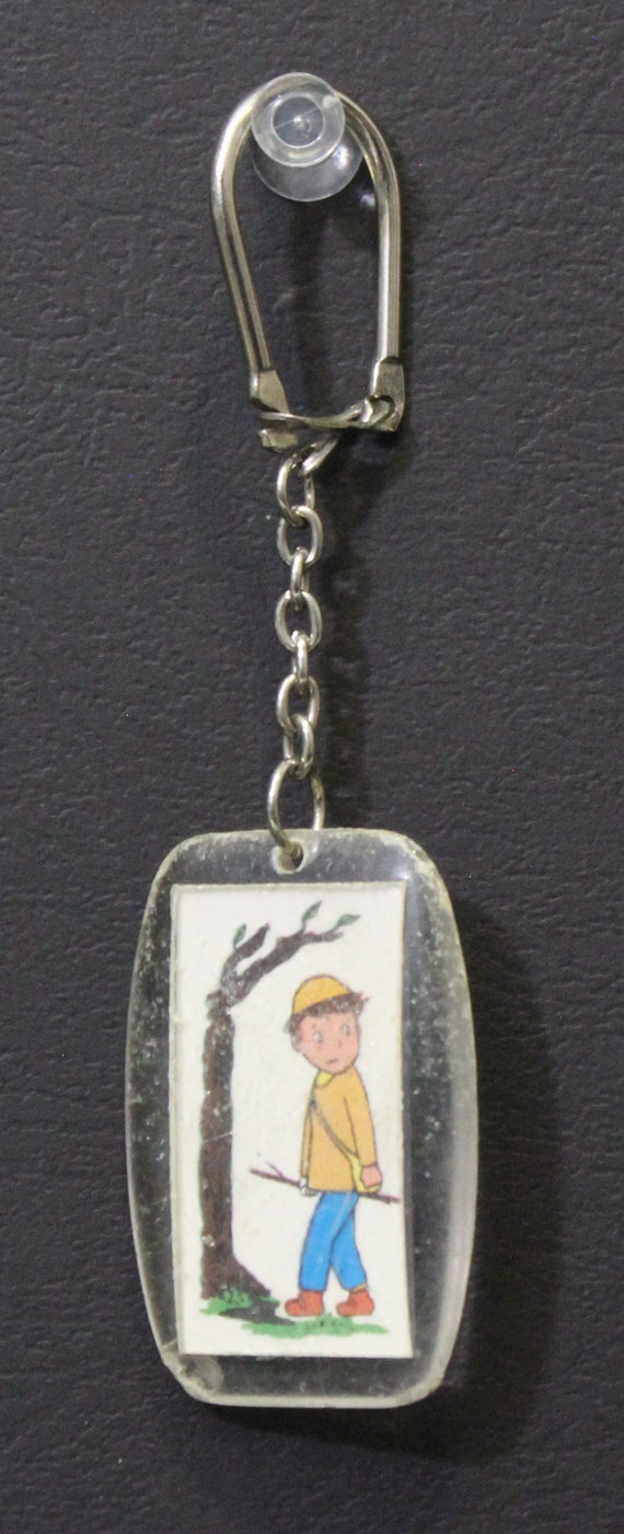 1980s HEIDI Of The ALPS & Peter KEYCHAIN - Double-Sid… - Gem