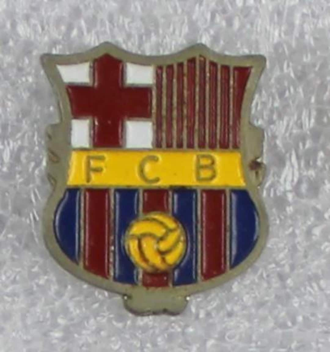 1970s FC BARCELONA Logo Lapel Pin 0.8" X 0.8" (2 X 1.75 Cm) Soccer Team ...