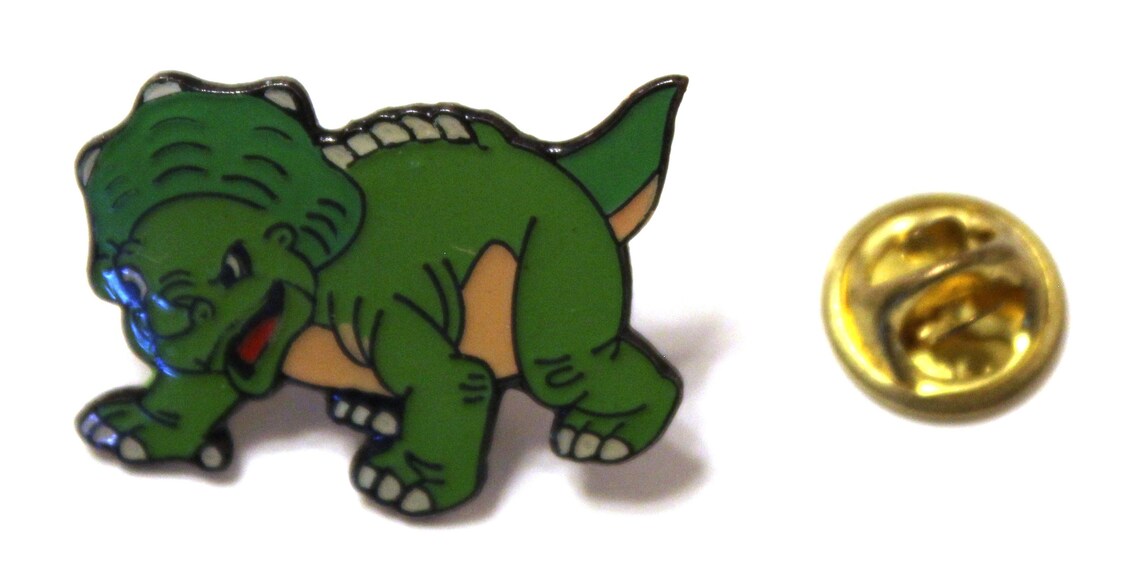 1980s The Land Before Time CERA Green TRICERATOPS Dinosaur | Etsy