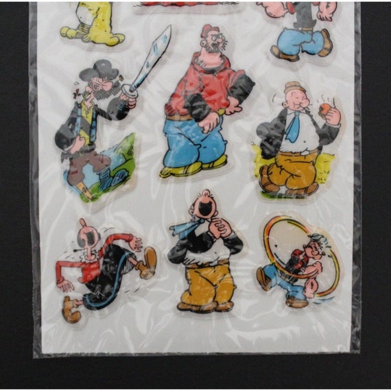 1981 POPEYE STICKER SHEET King Features Syndicate 19 … - Gem
