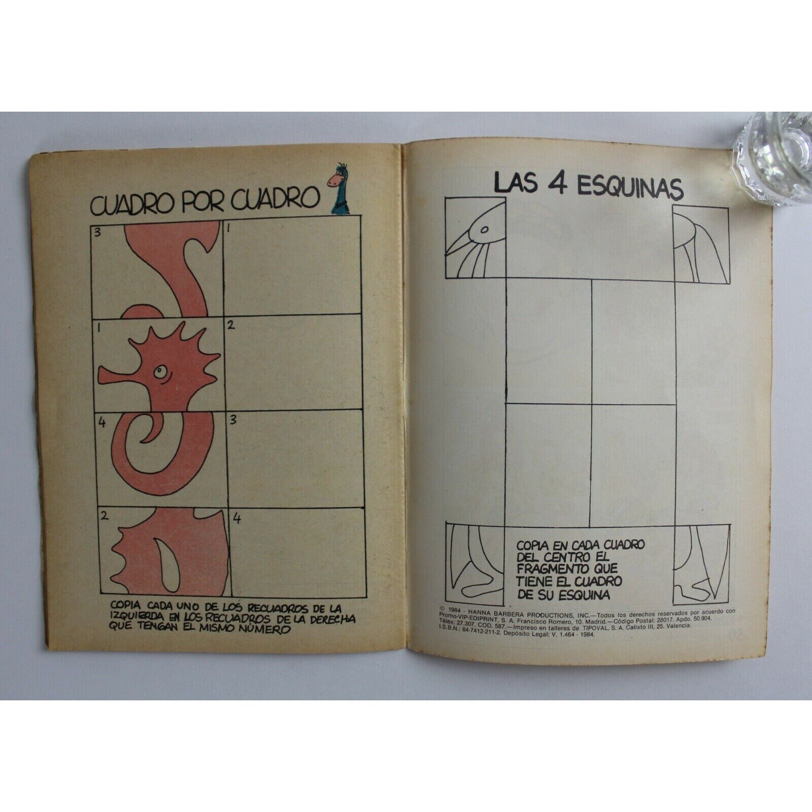 1984 FLINTSTONES Grown up Bamm Bamm & Pebbles Book Spanish Vintage 18 X ...